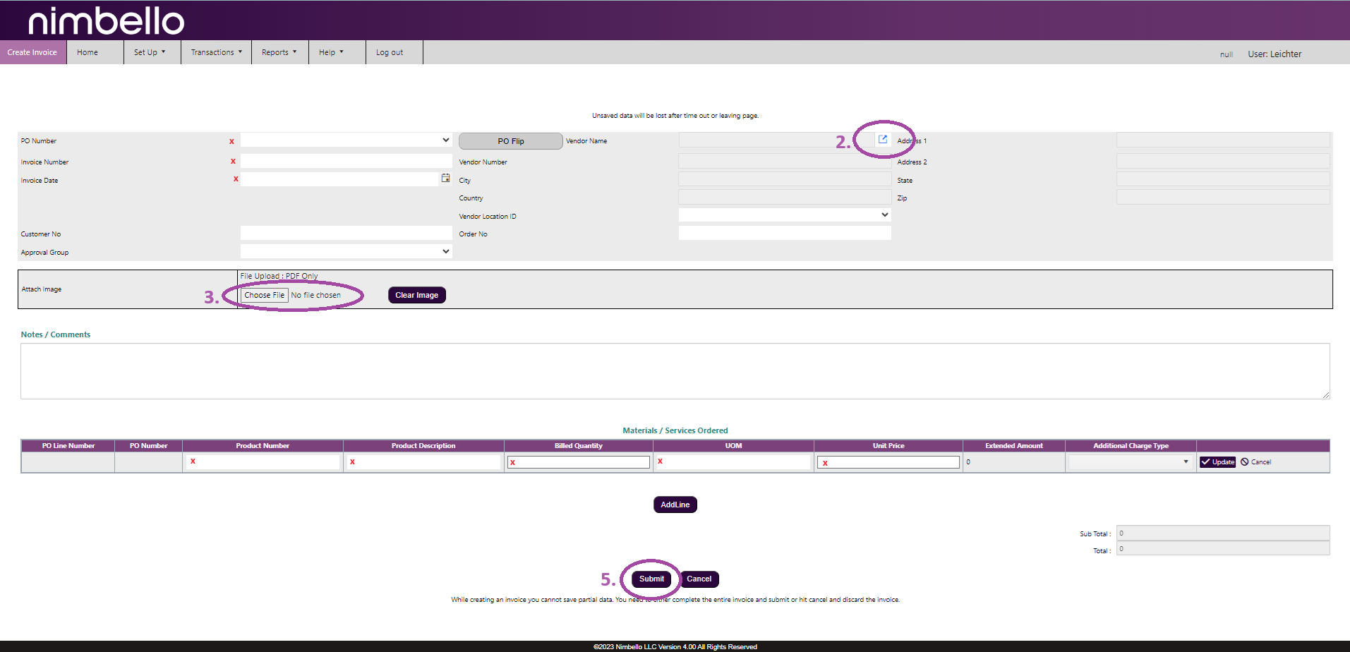What is the fastest way to get an invoice into Nimbello? What is the fastest way to get an invoice into Nimbello?